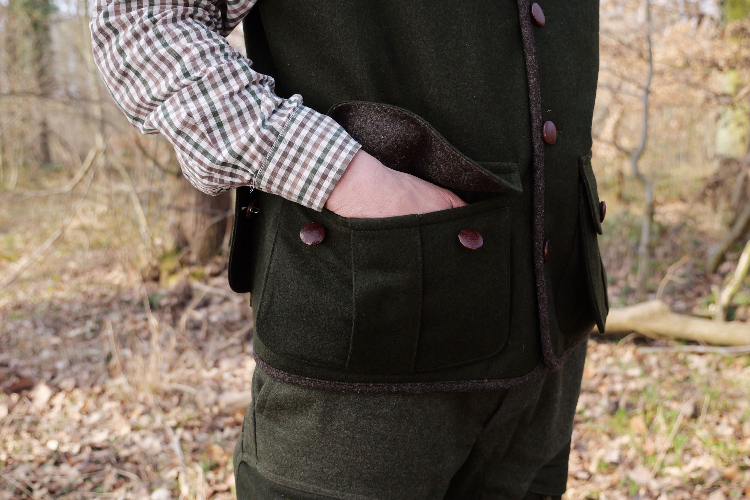 Jagdhund Lodenweste Bludenz (loden) | Hubertus-Fieldsports.de