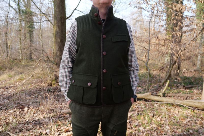 Jagdhund Lodenweste Bludenz (loden) | Hubertus-Fieldsports.de